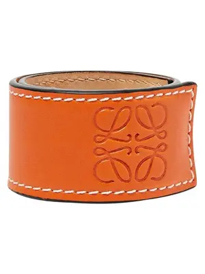 Loewe - Logo-embossed Leather Bracelet