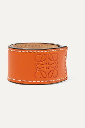 Loewe - Logo-embossed Leather Bracelet