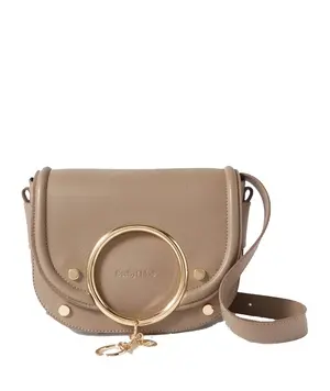 See By Chloé Mara Embellished Leather Shoulder Bag