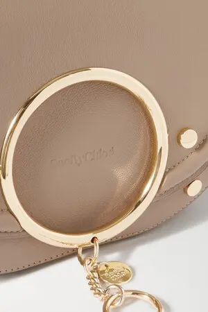 See By Chloé Mara Embellished Leather Shoulder Bag