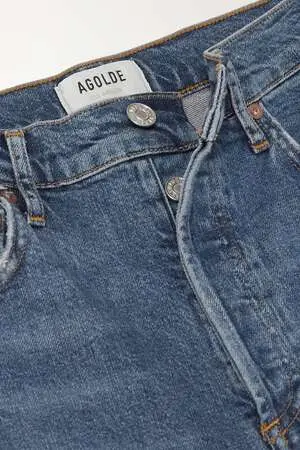 AGOLDE Riley Cropped High-rise Straight-leg Jeans