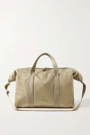 THE ROW  Logan Leather-trimmed Shell Tote