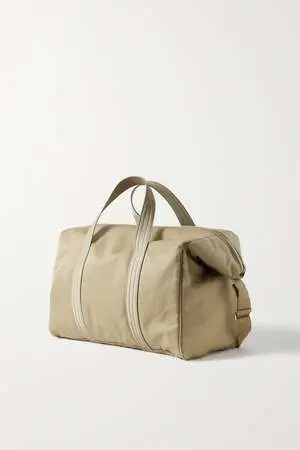 THE ROW  Logan Leather-trimmed Shell Tote