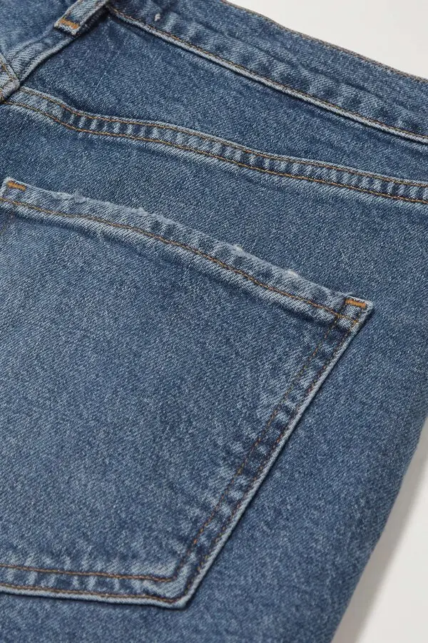AGOLDE Riley Cropped High-rise Straight-leg Jeans